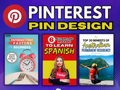 Eye-catching Pinterest pins design /graphics on your Pinterest profile ...