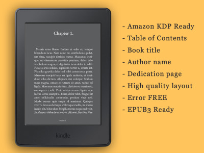 A well-formatted ebook ready for publishing on Amazon KDP | Upwork