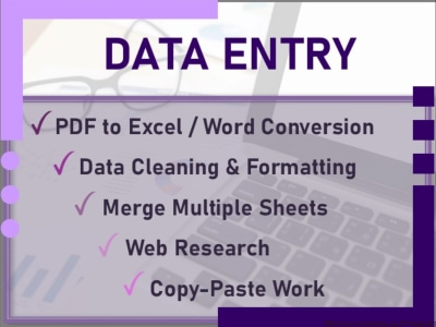 Data Entry, typing, copy paste, formatting, document conversion services | Upwork