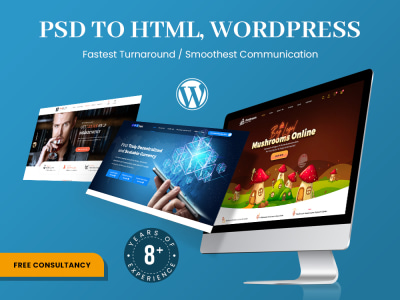 Psd to HTML responsive, Psd to Wordpress, Psd to Bootstrap, Psd to HTML ...