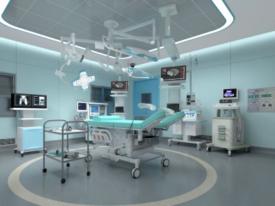 Interior design of surgery room consultation room examining room with ...