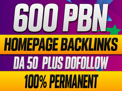 600 PBN Homepage Dofollow SEO backlinks Private Blog Network | Upwork