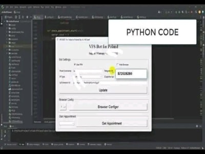 Appointment booking bot, bls, vfs, tls, india, morocco, poland, algeria ...
