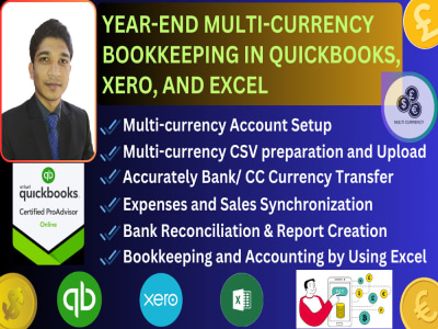 Year-end Multi-currency Bookkeeping in Quickbooks, Xero, and Excel | Upwork