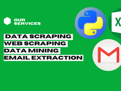 Web scraping, data mining, email and data extraction | Upwork
