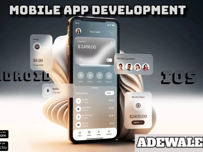 Build flutter app, flutterflow, mobile app development, ios, android | Upwork
