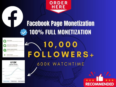 Approved Facebook monetization Organicly with 10k followers, 600k watchtime | Upwork