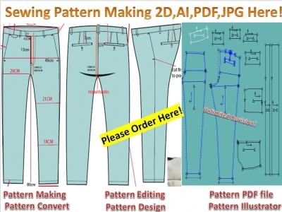 Sewing and clothing pattern making for your project | Upwork