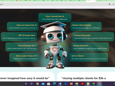 A custom AI Avatar chatbot | Upwork