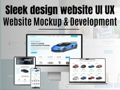 Sleek design website UI UX |Website Mockup & Development | Upwork