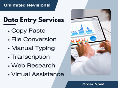 Data Entry, Transcription, Manual Typing, and Web Research Services! | Upwork