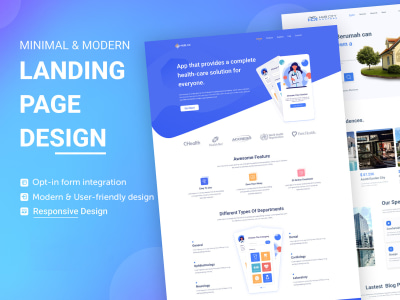 Landing Page HTML CSS ReactJS NextJS AngularJS | Upwork