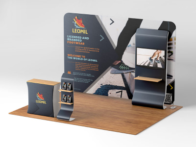 Fantastic trade show booth, backdrop for your exhibition | Upwork
