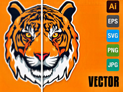 Vector tracing/vector illustration vector art/vector design from raster ...