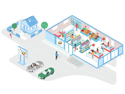 A unique, isometric illustration | Upwork