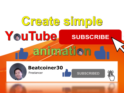A customized youtube subscribe animation | Upwork