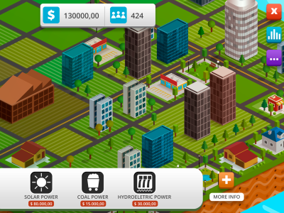 A beautiful isometric or perspective 2D background | Upwork