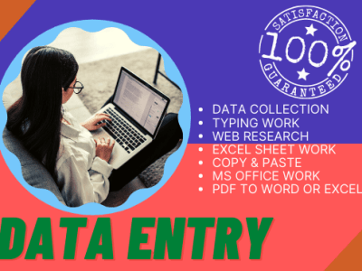 Manual data entry,web research,copy paste,word,excel,powerpoint,pdf ...