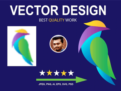 Raster to vector, recreate or redesign your logo | Upwork