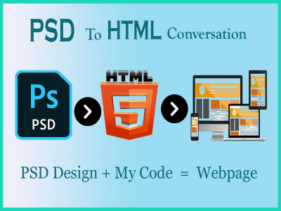 PSD to HTML website with responsive design | Upwork
