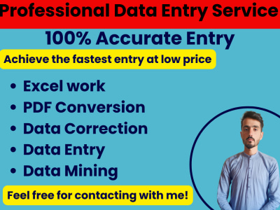 A virtual assistant for your Data entry work | Upwork