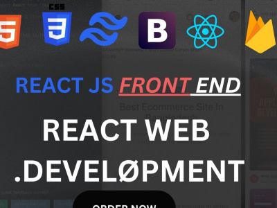 Frontend web developer using react, HTML, CSS, bootstrap, javascript | Upwork