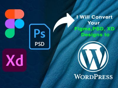 Figma, XD, PSD conversion to WordPress | Upwork