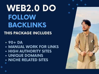 Web 2 0 backlinks high da authority do follow SEO link building | Upwork