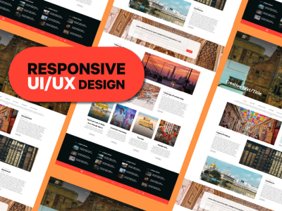 Creative website UI UX design in Figma. | Upwork