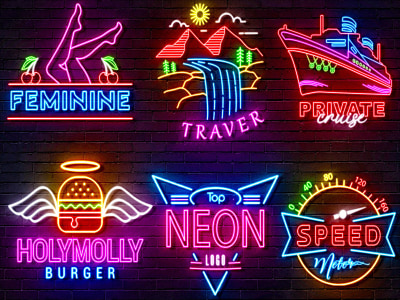 4 neon logo, neon sign or custom neon text in 4 hours | Upwork
