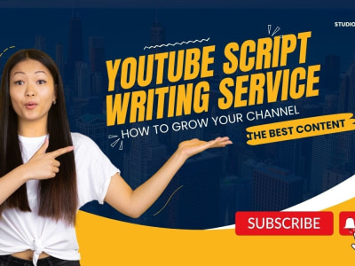 A script for youtube videos for your channel, youtube script writer | Upwork