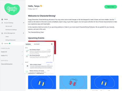 An interactive educational web application with advanced learning tools ...