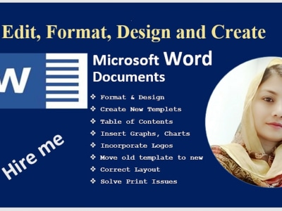 Microsoft Word Document Formatting, Creation, Editing and Design | Upwork