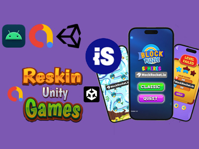 Reskin and develop unity android 2d or 3d games | Upwork