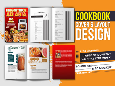 Cookbook or recipe book cover design, layout design or formatting | Upwork