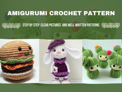 Well detailed crochet pattern for etsy shop, step by step pictures | Upwork