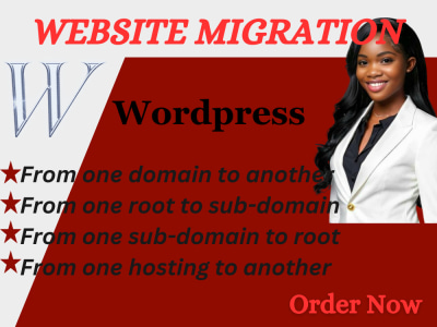 Migrate wordpress website to new host | Upwork