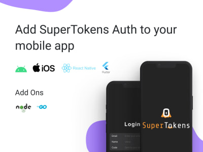 SuperTokens authentication implemented in your mobile app | Upwork