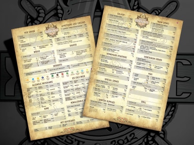 2 Side Menu A3 + JPG/PNG Files + Print Ready + Source File | Upwork