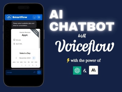 A custom ai chatbot trained on your data build with voiceflow | Upwork