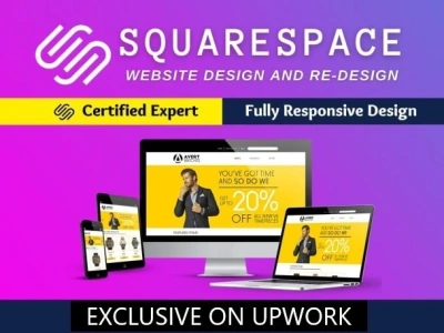 Responsive Squarespace Website Design, Redesign and Development | Upwork