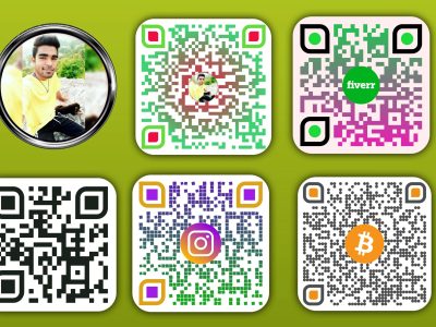 Qr code design with logo in tha center | Upwork