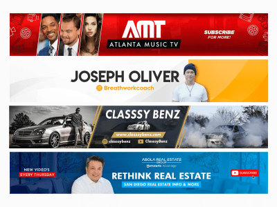 A Custom Youtube Channel Banner / Youtube Channel Art | Upwork