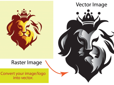 A flat image, vector traced or redraw your low resolution logo into ...