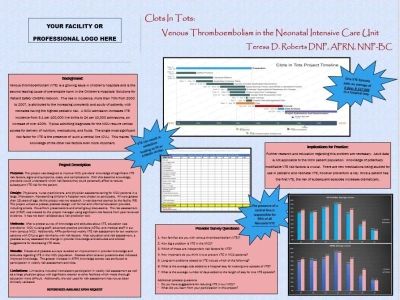 A professional poster of your work suitable for virtual or printed ...