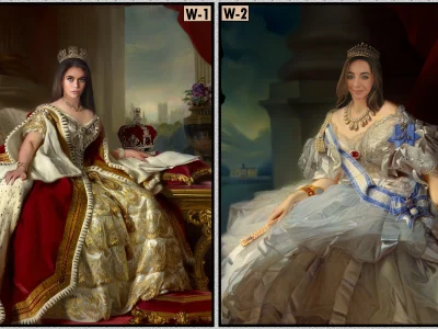 A queen historical renaissance portrait in oil painting style | Upwork