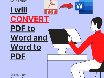 Professional PDF-Word/Word-PDF service at a low price! | Upwork