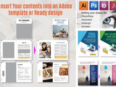Your contents inserted to ps,ai,indd,PDF ready template file ...