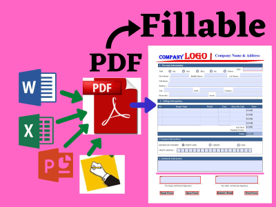 A professional Interactive Fillable PDF form | Upwork