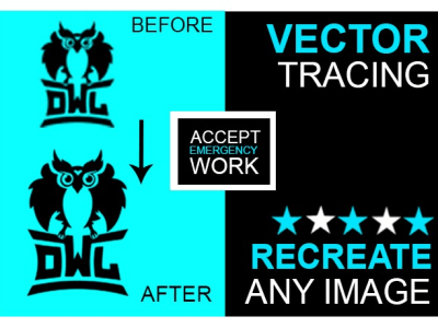 Vector tracing, modify, redesign, remake or recreate logo | Upwork